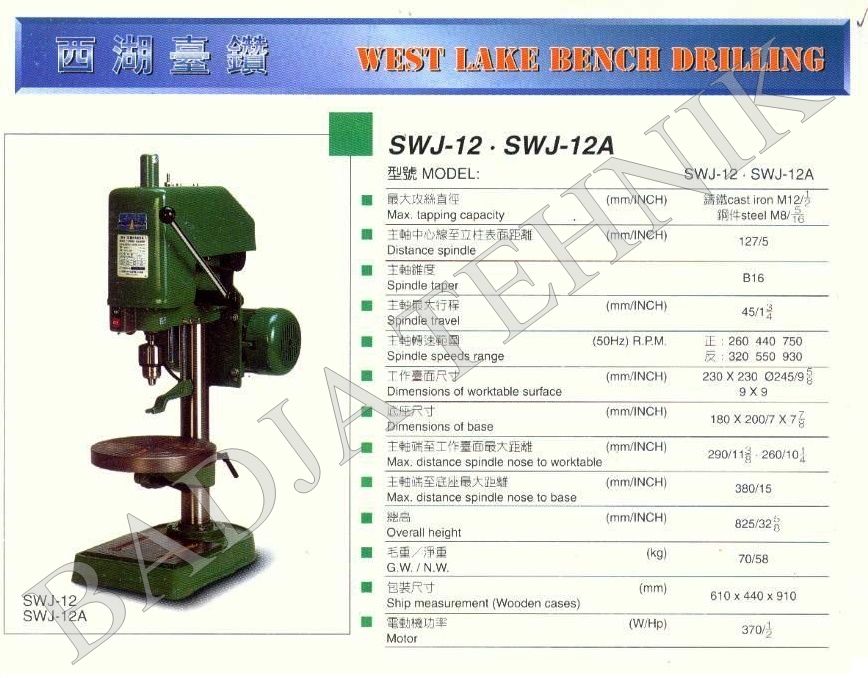 Tapping Machine - Mesin Tapping | BADJA TEHNIK MACHINERY